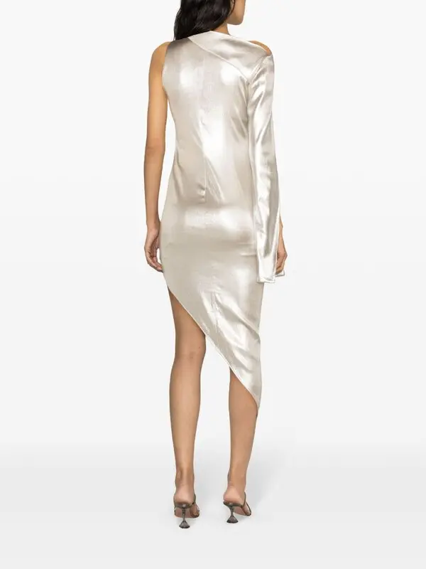 GENNY Asymmetric Cut-out Midi Dress