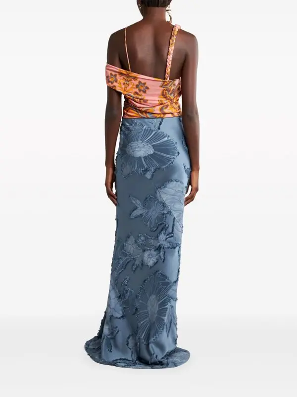Etro Contrasting-panel Maxi Dress