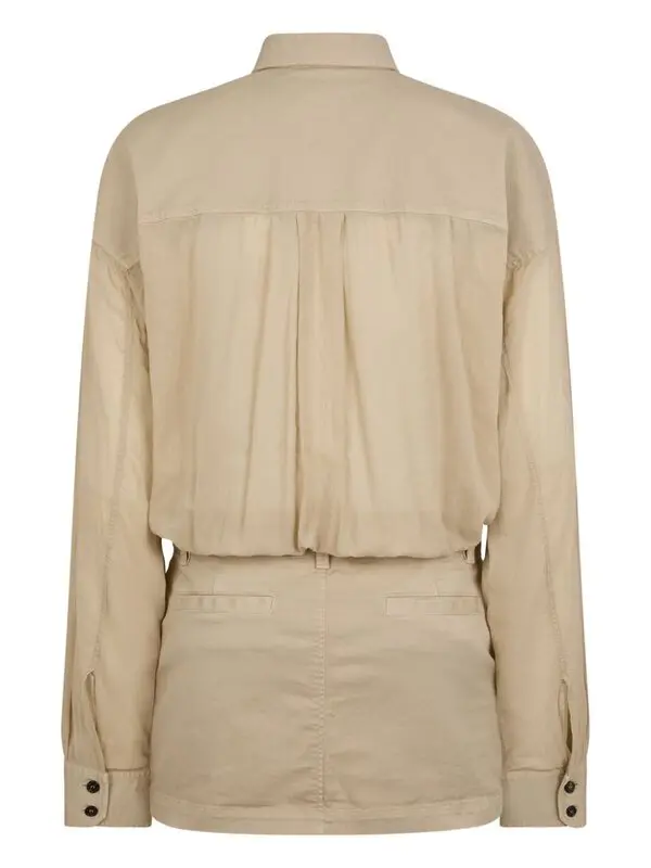 Dsquared2 Floral-appliqué Cotton Shirt Dress