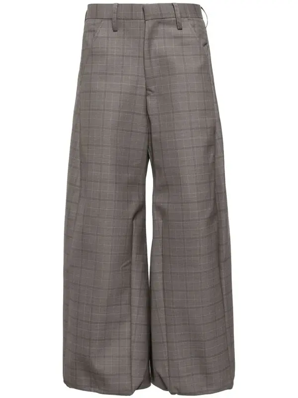 DOUBLET Robot Wide-leg Wool Trousers