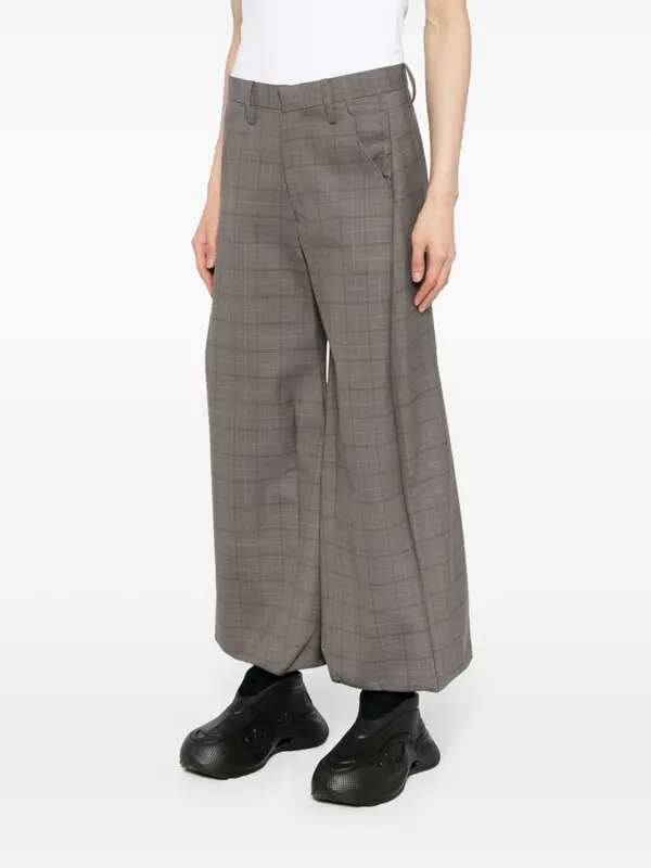 DOUBLET Robot Wide-leg Wool Trousers