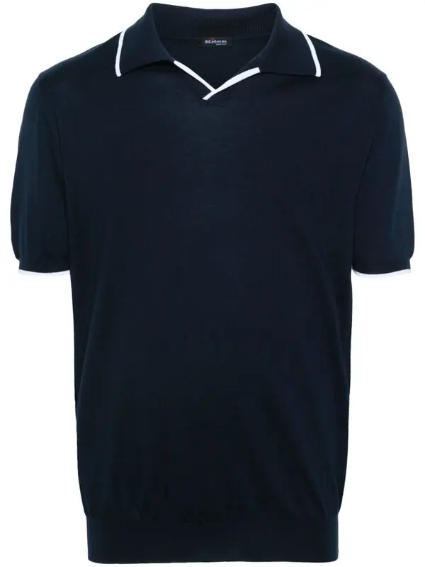 Kiton Knitted Cotton Polo Shirt