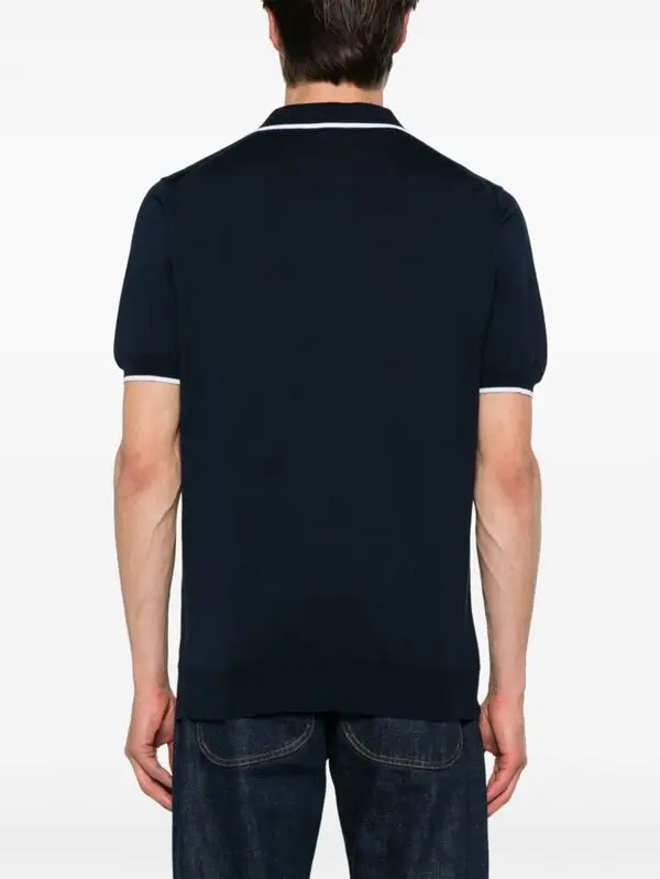 Kiton Knitted Cotton Polo Shirt