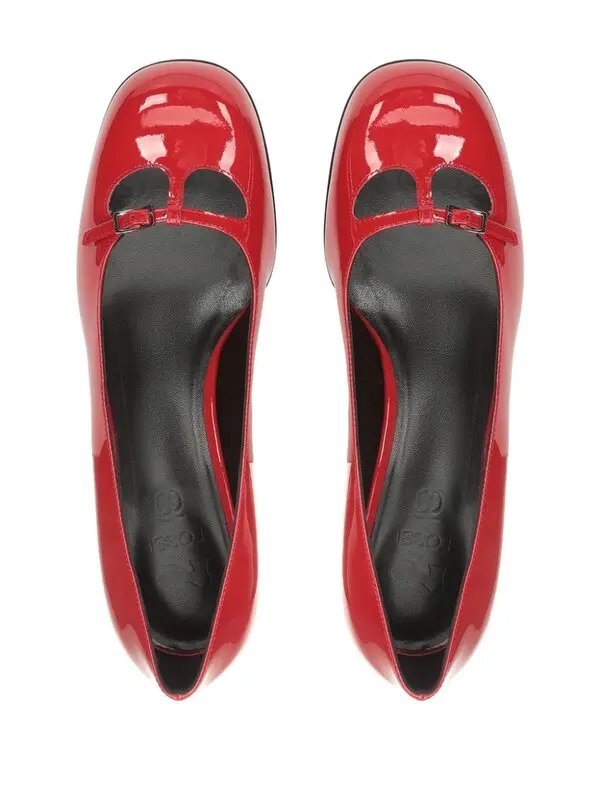 SERGIO ROSSI 45mm Leather Pumps - Red