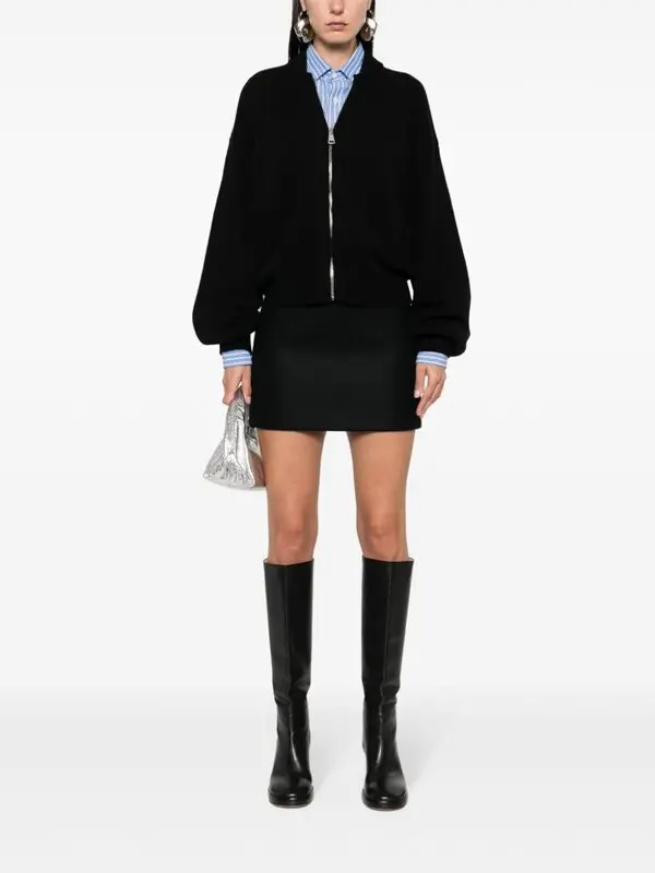MODES Fine-knit Zip-up Cardigan