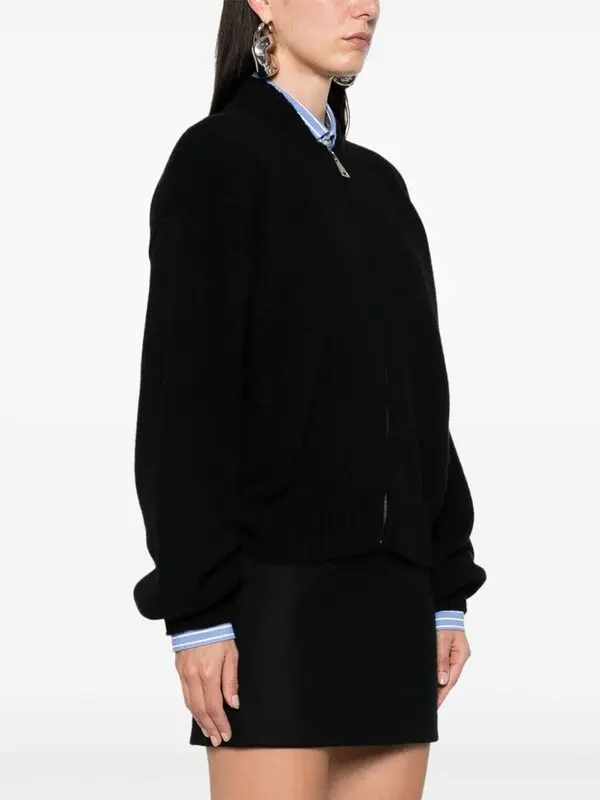 MODES Fine-knit Zip-up Cardigan