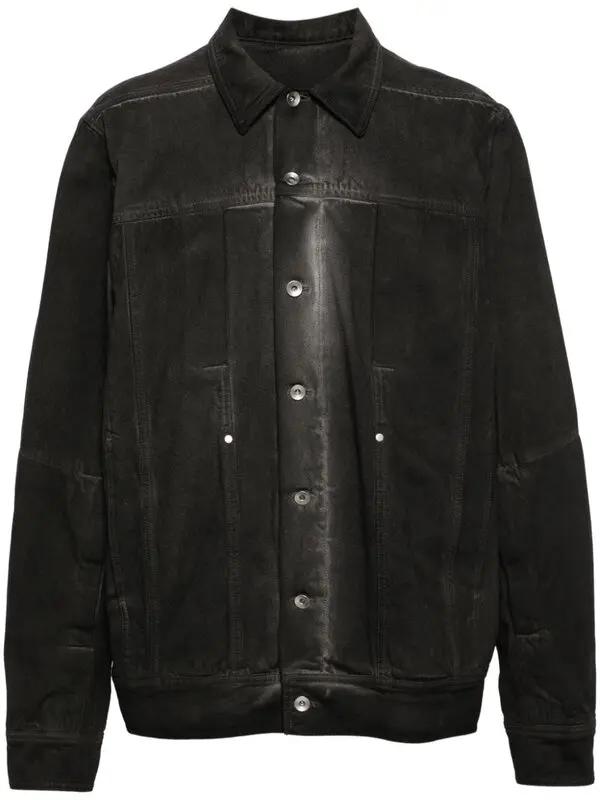 Rick Owens Lido Worker Denim Jacket - Black
