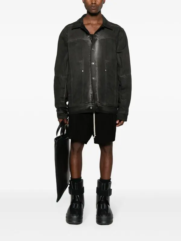 Rick Owens Lido Worker Denim Jacket - Black