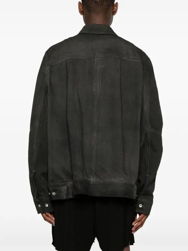 Rick Owens Lido Worker Denim Jacket - Black