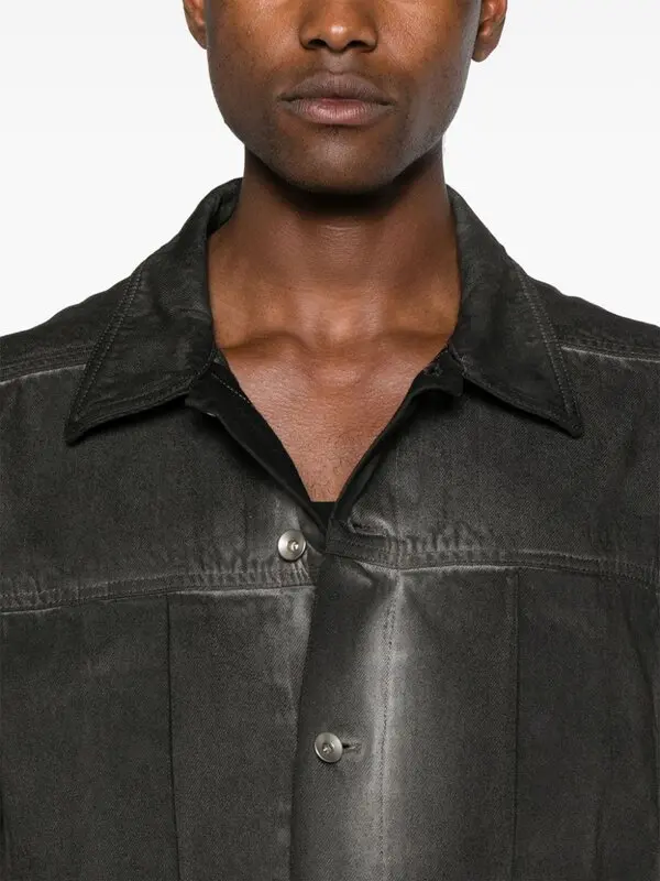 Rick Owens Lido Worker Denim Jacket - Black
