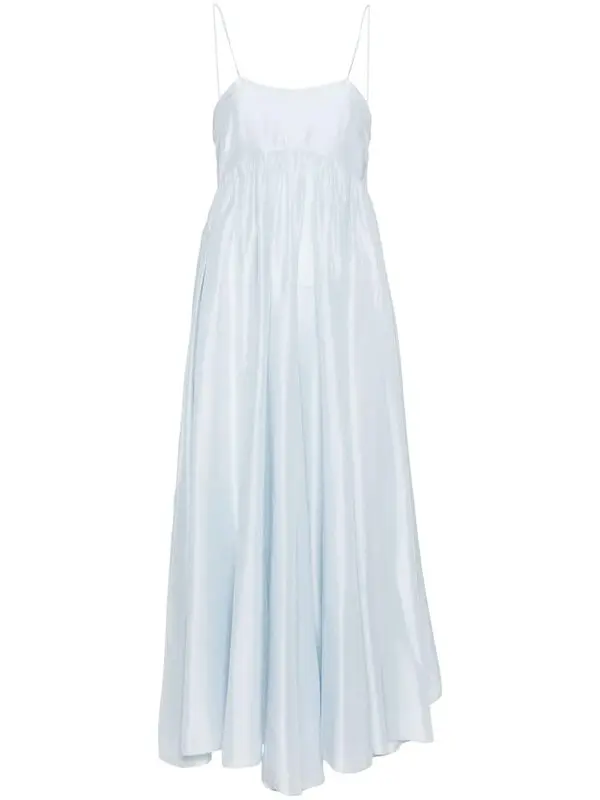 FORTE_FORTE Empire-line Maxi Dress - Blue