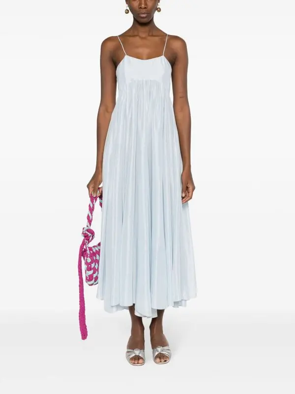 FORTE_FORTE Empire-line Maxi Dress - Blue