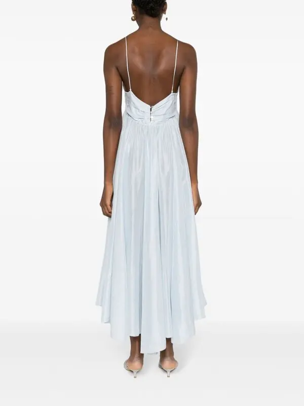 FORTE_FORTE Empire-line Maxi Dress - Blue