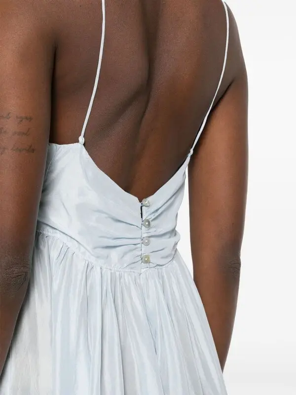 FORTE_FORTE Empire-line Maxi Dress - Blue