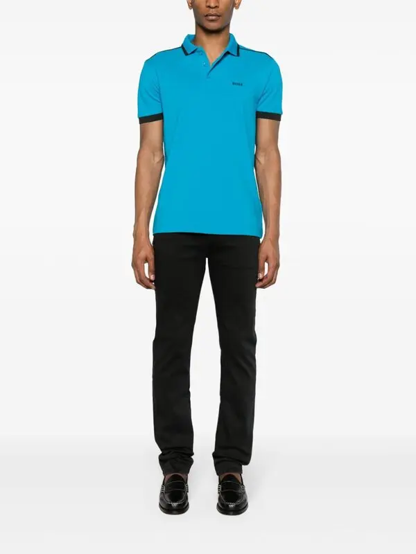 BOSS Logo-print Piqué Polo Shirt