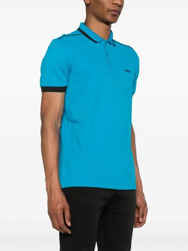 BOSS Logo-print Piqué Polo Shirt