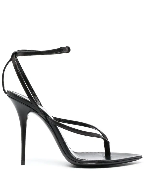 Saint Laurent 105mm Gippy Leather Sandals