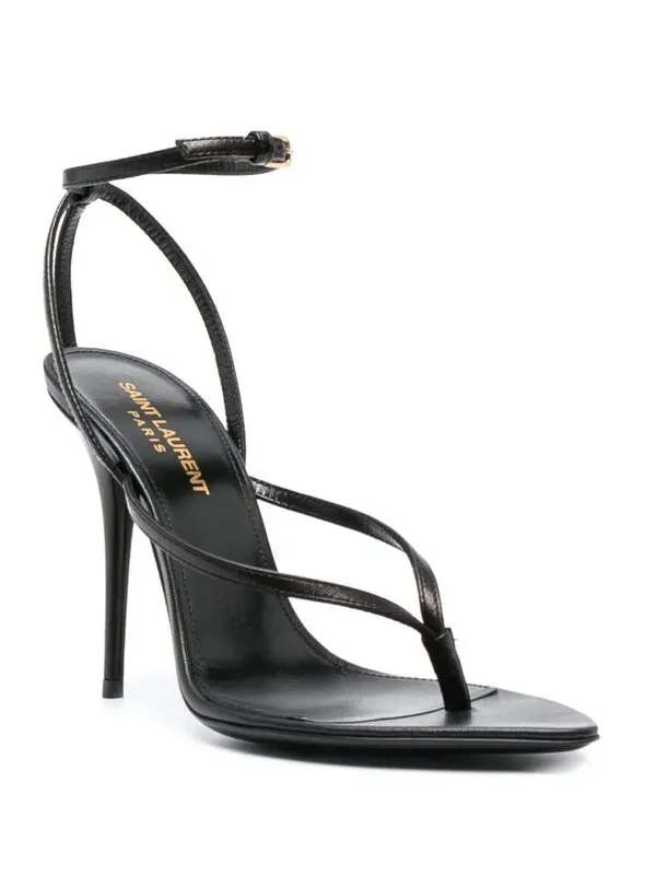 Saint Laurent 105mm Gippy Leather Sandals