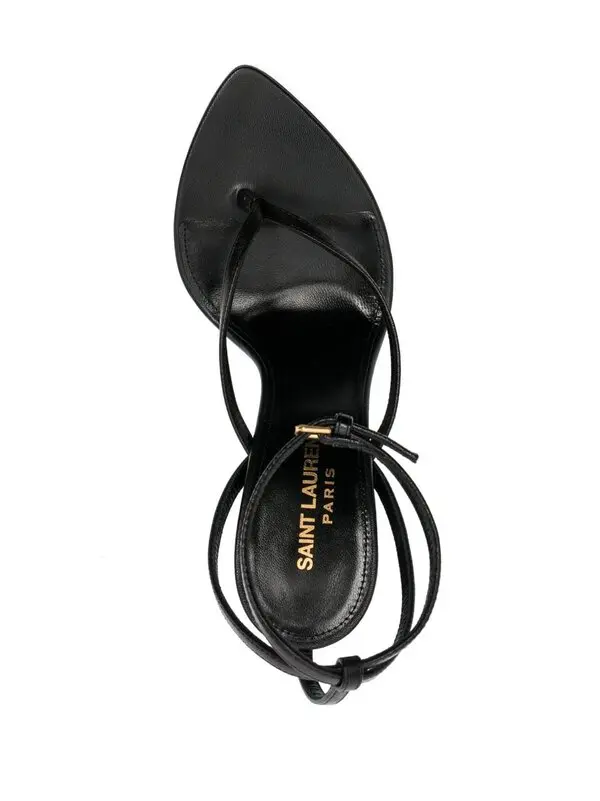 Saint Laurent 105mm Gippy Leather Sandals