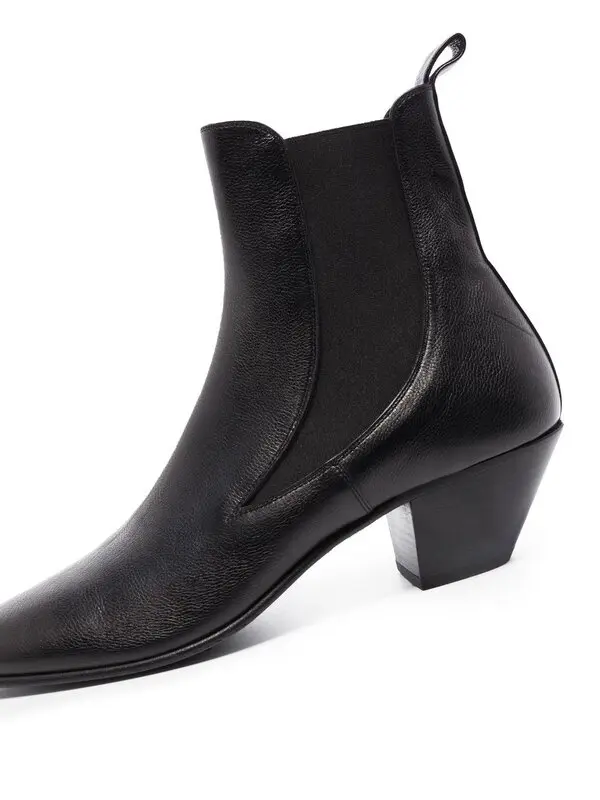 Saint Laurent Ellis 50mm Chelsea Boots - Black | Editorialist