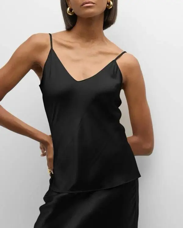 Sablyn Gloria Silk Camisole - Black