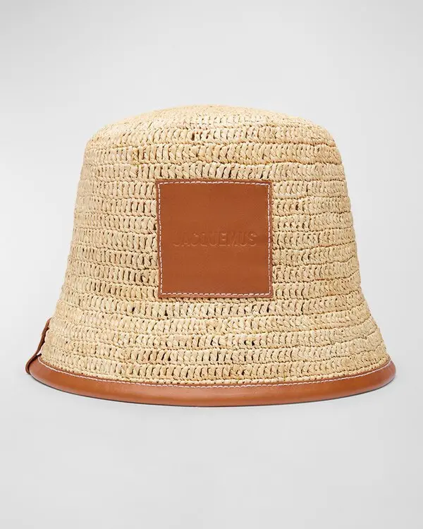 Jacquemus Le Bob Soli Bucket Hat - Light Brown