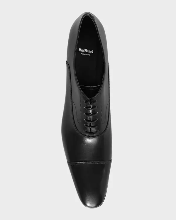 Paul Stuart Hark Leather Oxfords - Black | Editorialist display picture 1