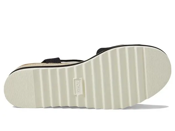 Toms Diana Platform Wedge Sandals - Black