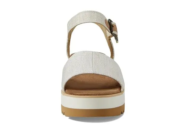Toms Diana Platform Wedge Sandal - White