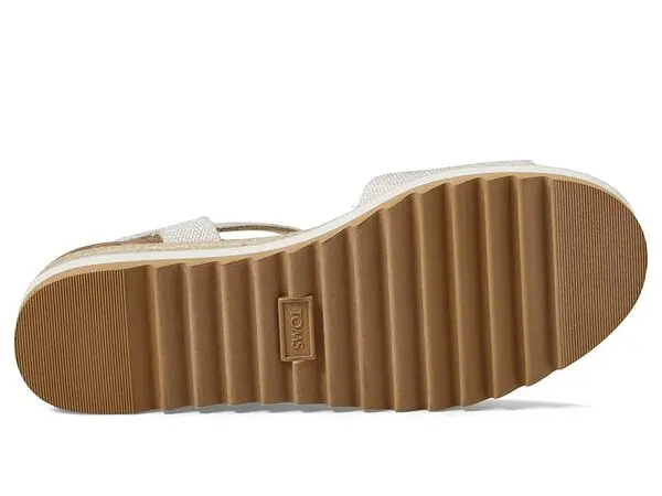 Toms Diana Platform Wedge Sandal - White