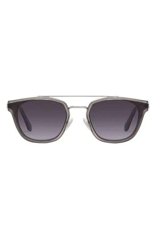 Quay Getaway 62mm Square Sunglasses - Grey/ Smoke