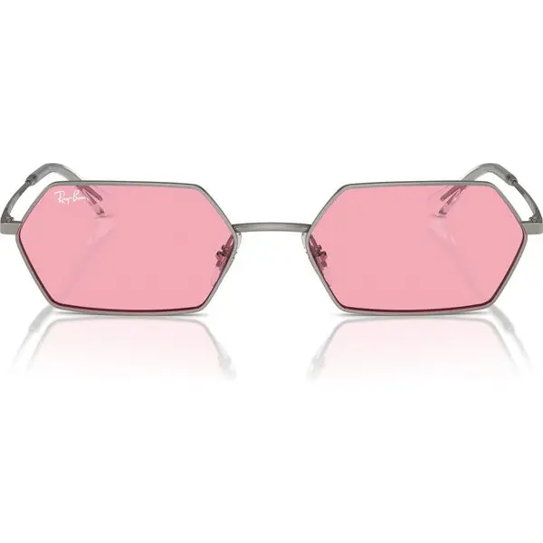 Ray-ban 55mm Octagon Sunglasses - Pink