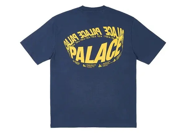 PALACE Wrapper Logo T-shirt - Navy Blue