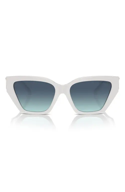 Tiffany & Co. 55mm Cat Eye Sunglasses - Blue White