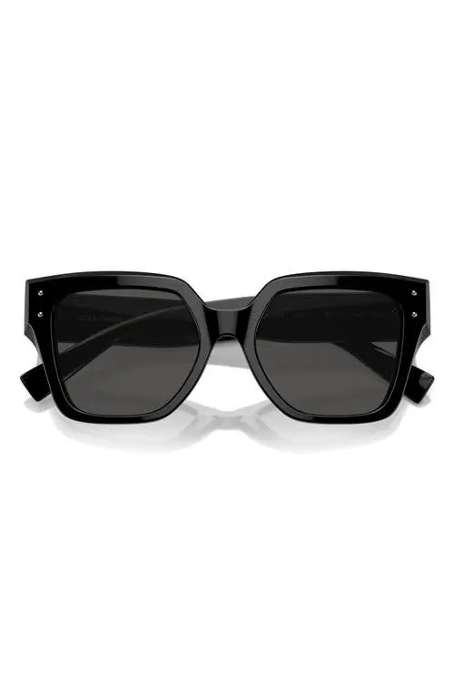 Dolce & Gabbana 52mm Square Sunglasses - Black
