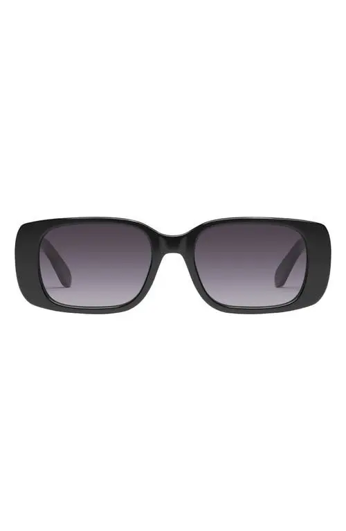 Quay Gradient Square Sunglasses - Black / Smoke