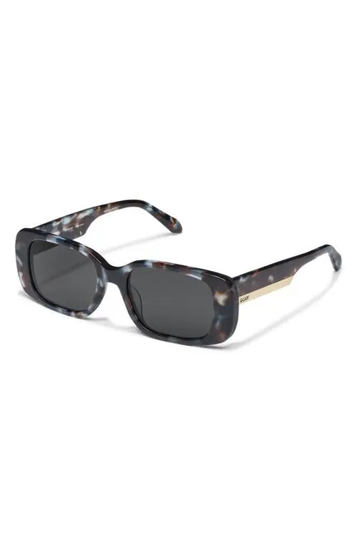 Quay Gradient Square Sunglasses - Storm Tort/smoke