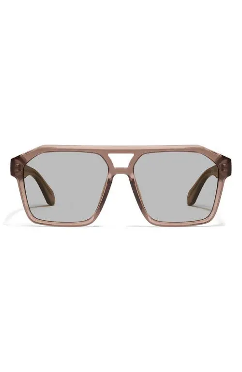 Quay Soundcheck 57mm Aviator Sunglasses - Doe/tan
