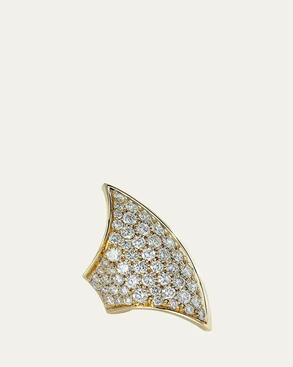 SAVOLINNA Ergo Diamond Single Ear Cuff - Gold