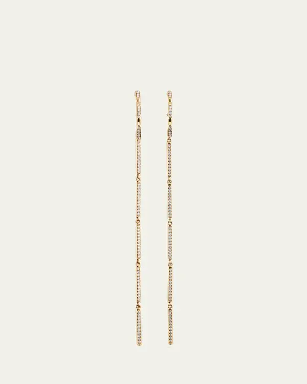 SAVOLINNA Linette Diamond Huggie Earrings - Gold