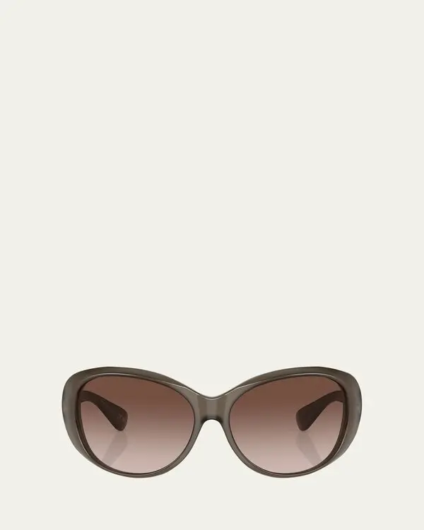 Oliver Spencer Maridan Round Sunglasses - Taupe