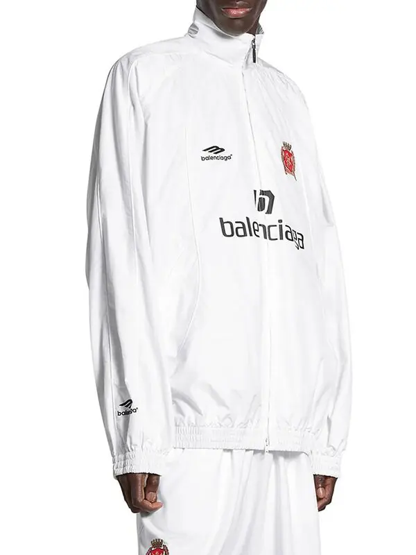 Balenciaga Tokyo Soccer Tracksuit Jacket - White | Editorialist