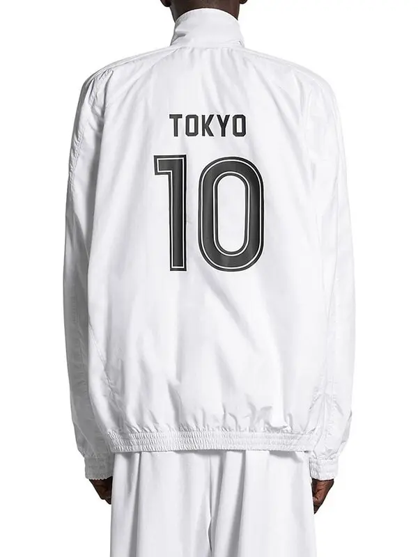 Balenciaga Tokyo Soccer Tracksuit Jacket - White | Editorialist