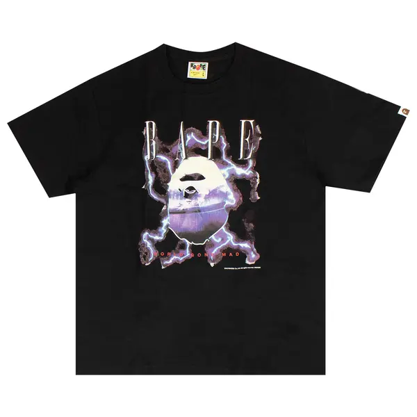 A BATHING APE Lightning Tee - Black