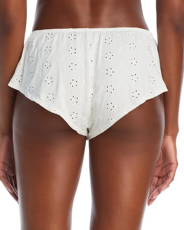 Honeydew Intimates Charli Lace Eyelet Shorts - White