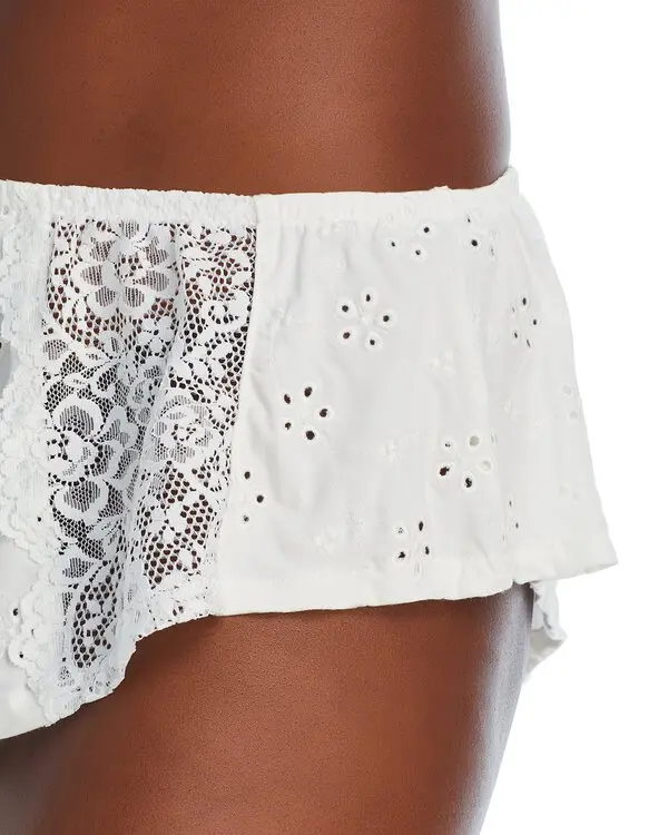 Honeydew Intimates Charli Lace Eyelet Shorts - White