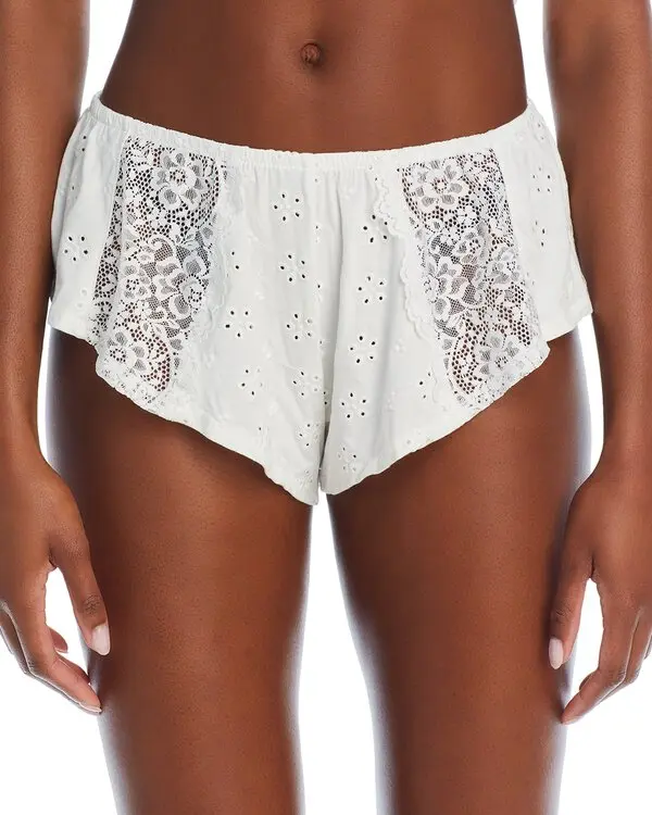 Honeydew Intimates Charli Lace Eyelet Shorts - White