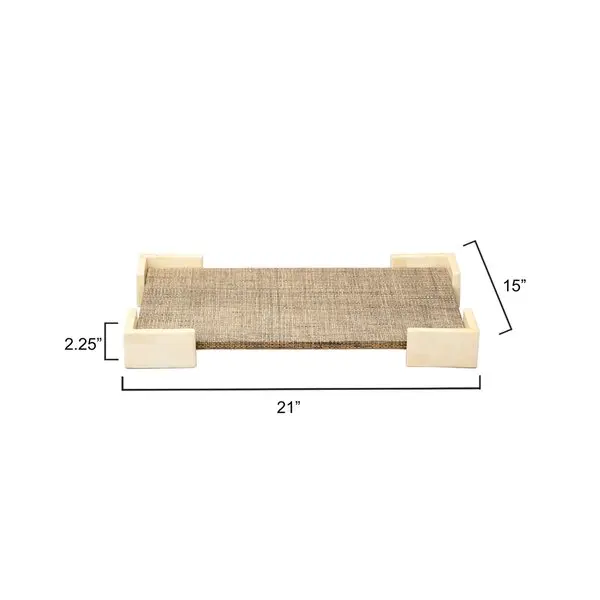 JAMIE YOUNG CO. Paradise Bone Decorative Tray