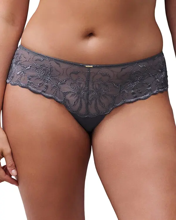 Chantelle Fleur Lace Hipster Brief - Grey Stardust
