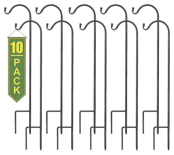 SORBUS Set Of 10 Extendable Garden Planter Stak S - One-color